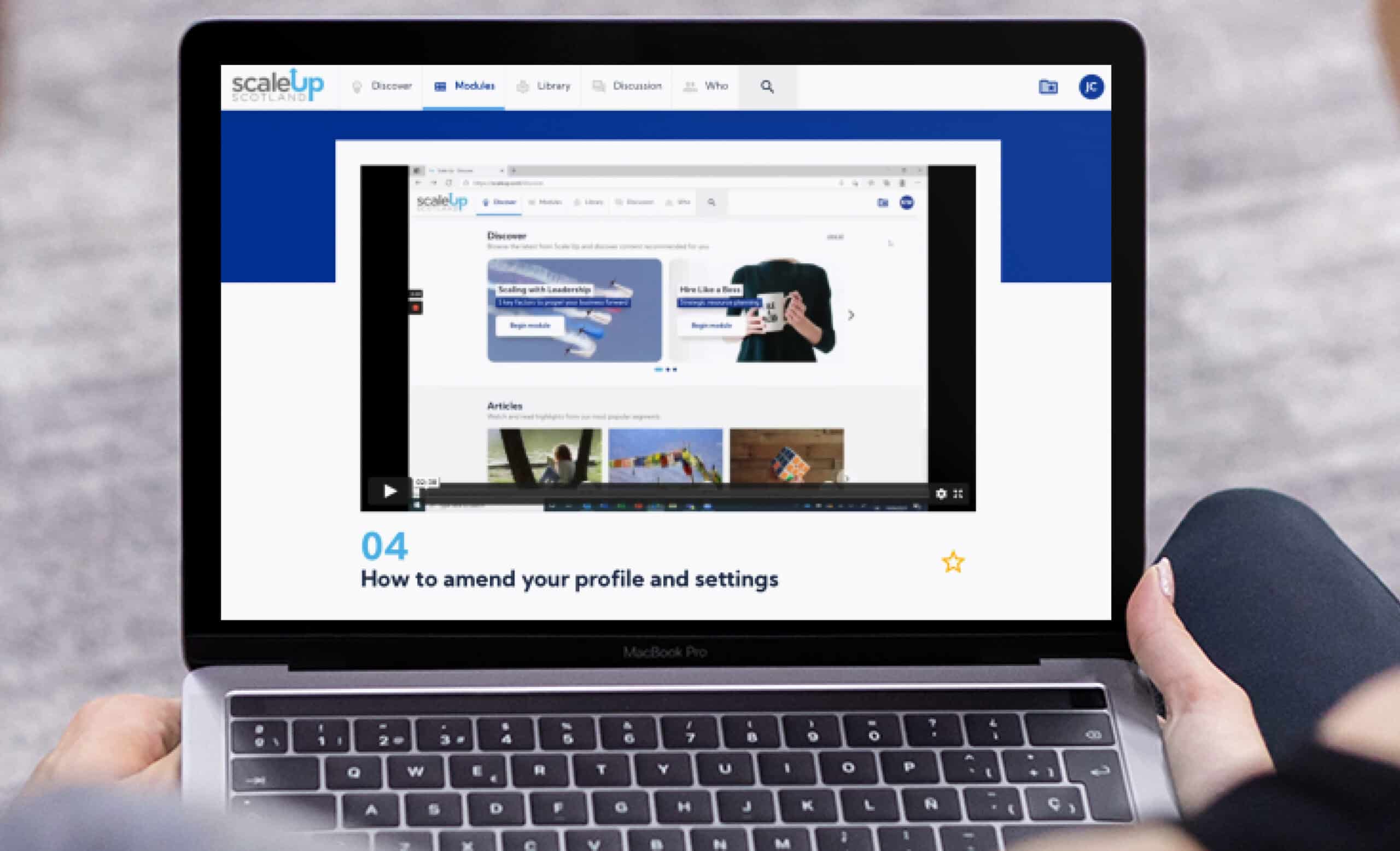 Scale Up Scotland Case Study | Web Platform - Education